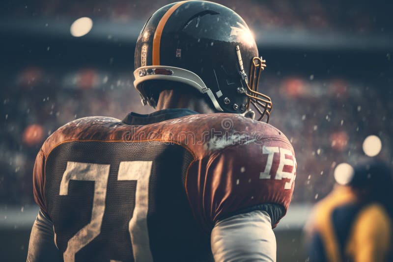 Gridiron, the Evolution of American Football Player. Generative Ai ...