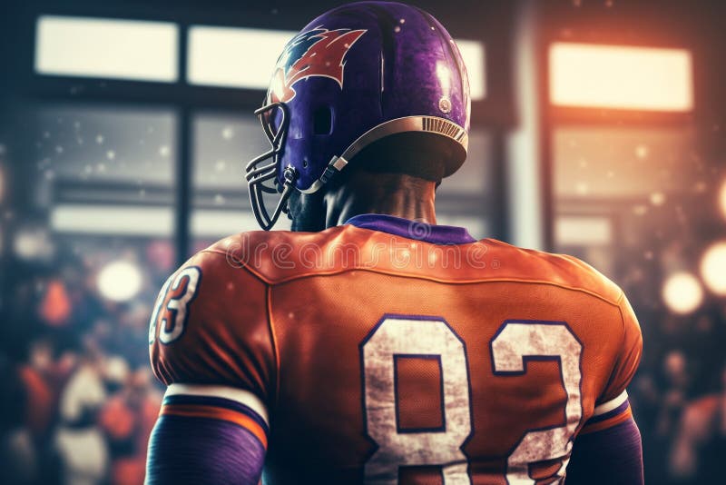 Gridiron, the Evolution of American Football Player. Generative Ai ...