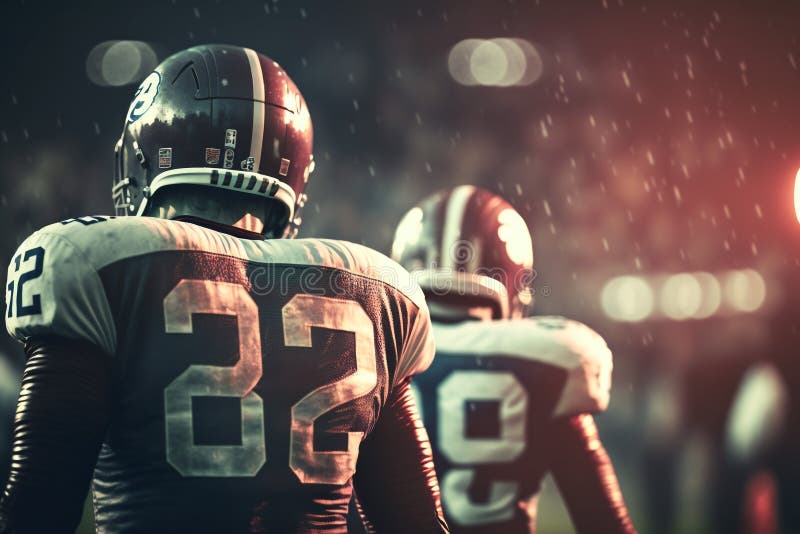 Gridiron, the Evolution of American Football Player. Generative Ai ...