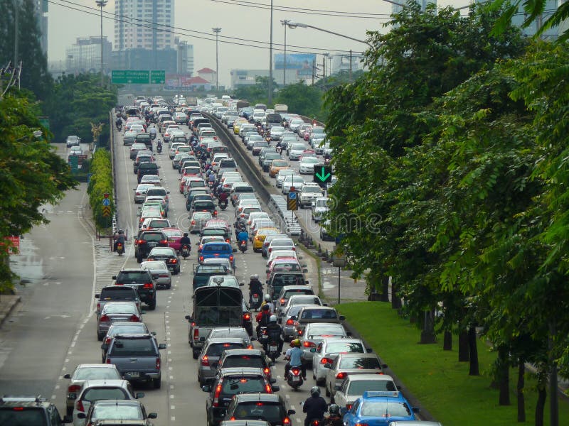 Bangkok gridlock editorial image. Image of congestion - 71935755