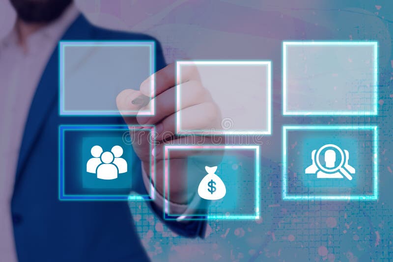 Grids and Different Set Up of the Icons Latest Digital Technology ...