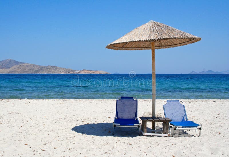 Griechenland. Kos Insel. Strand Stockbild - Bild von relax, zweckhaft ...