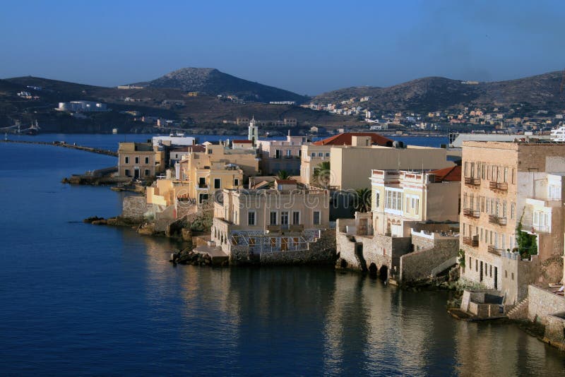 Syros-Insel in Griechenland Stockbild - Bild von palme, cyclades: 31414767