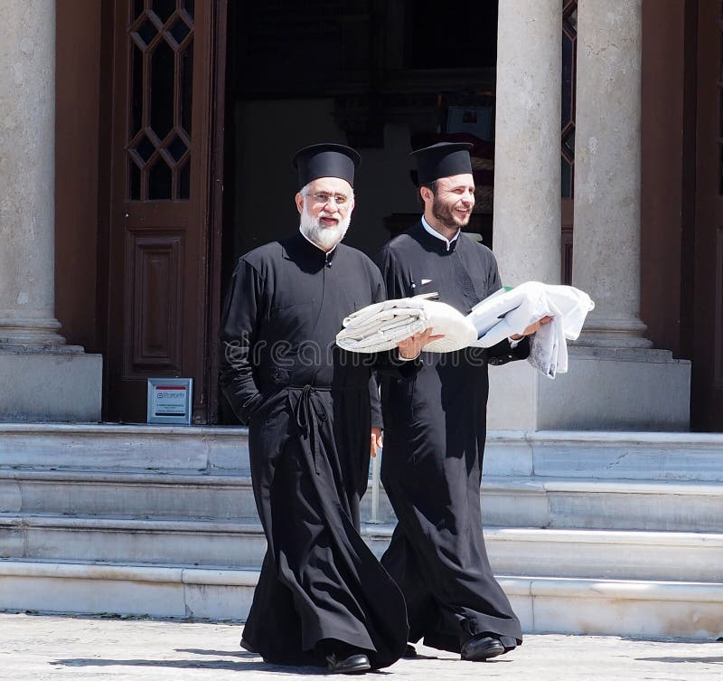 Griechische Orthodoxe Priester Redaktionelles Stockbild - Bild von ...