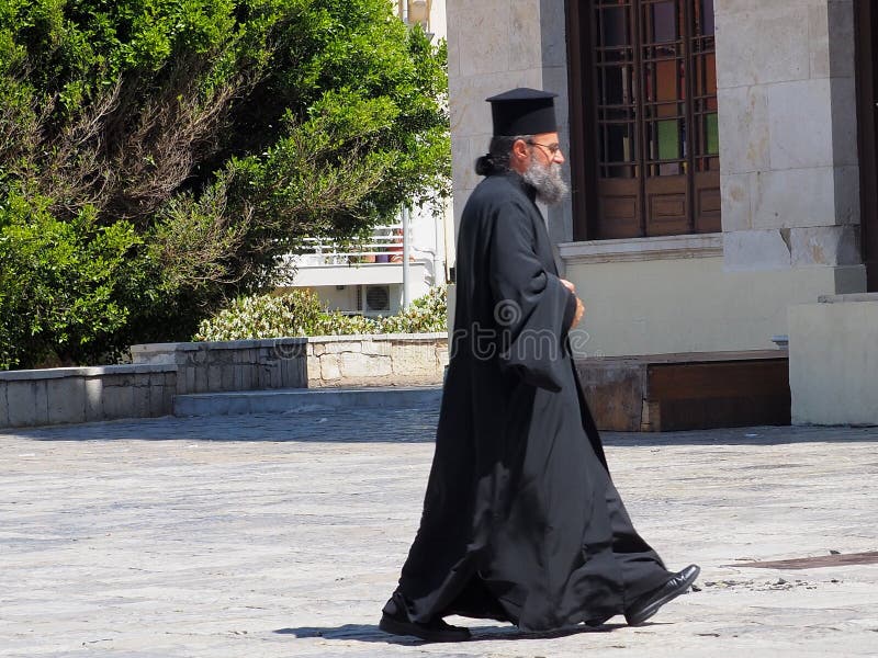Griechischer Orthodoxer Priester Redaktionelles Stockbild - Bild von ...