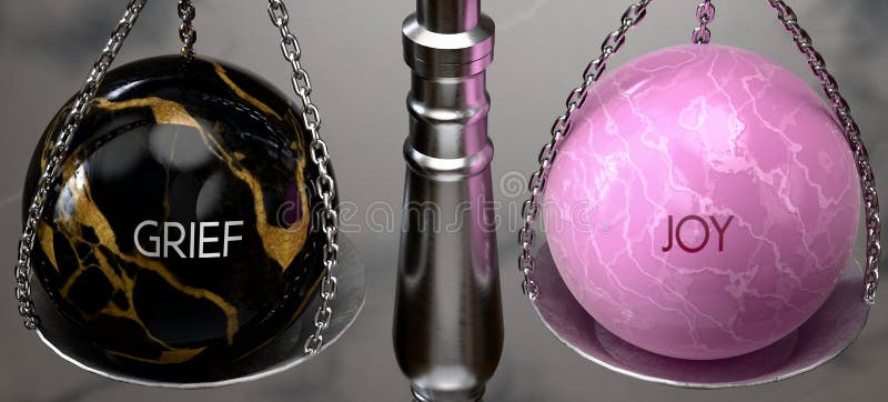Grief or Joy - Weighing Two Choices, Available Options Stock Image ...