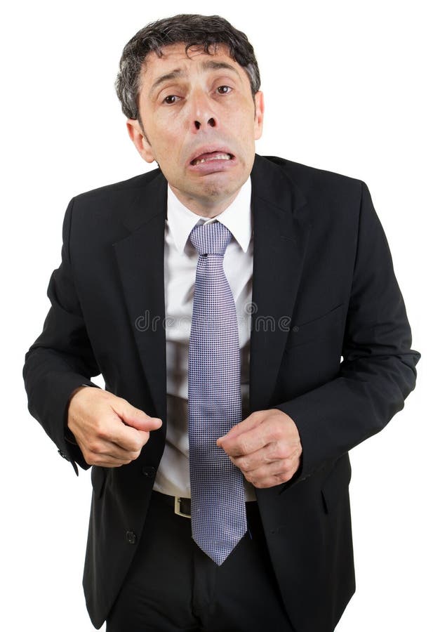 Grief-stricken Businessman Crying Stock Photo - Image of executive ...