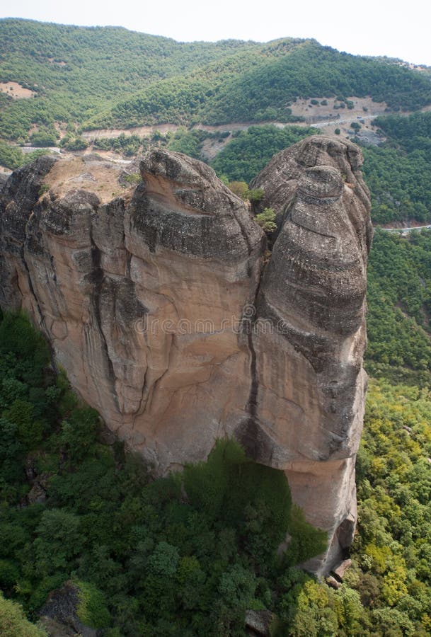 Griekenland. Meteoren stock foto. Image of route, klok - 34264570