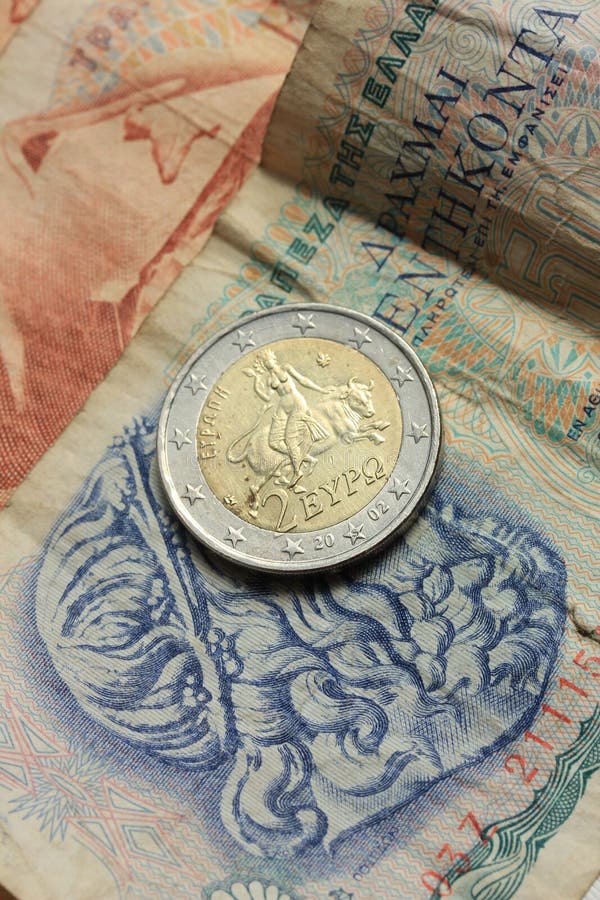 Grieks Euro Muntstuk stock foto. Image of bankwezen - 116123880