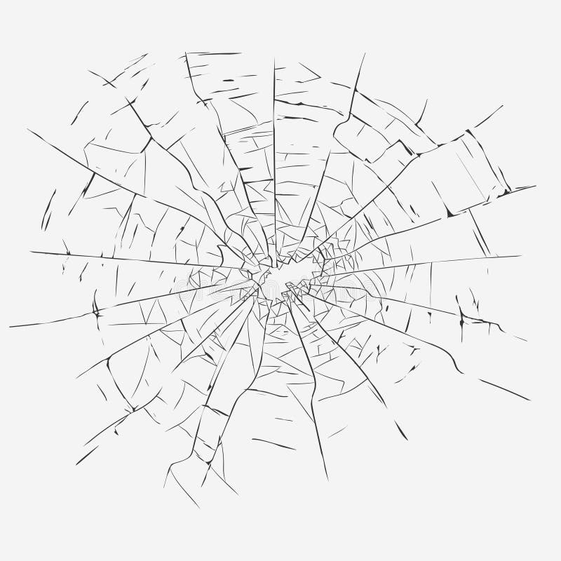 Grietas, Vector De Cristal Roto Ilustración del Vector - Ilustración de ...