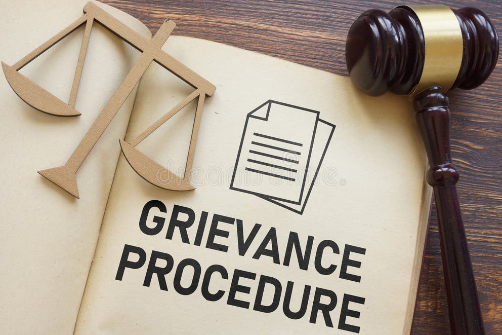 Grievance Procedure is Shown Using the Text Stock Image - Image of ...