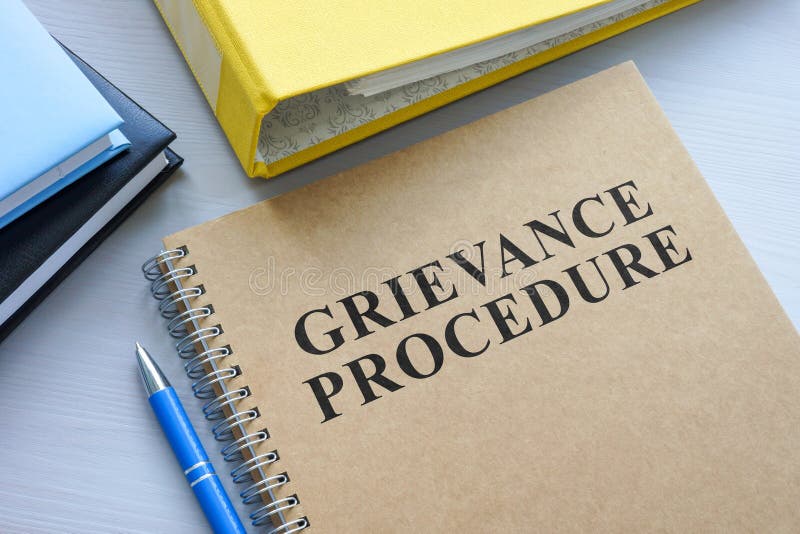 Grievance Procedure and Yellow Folder. Stock Image - Image of personnel ...