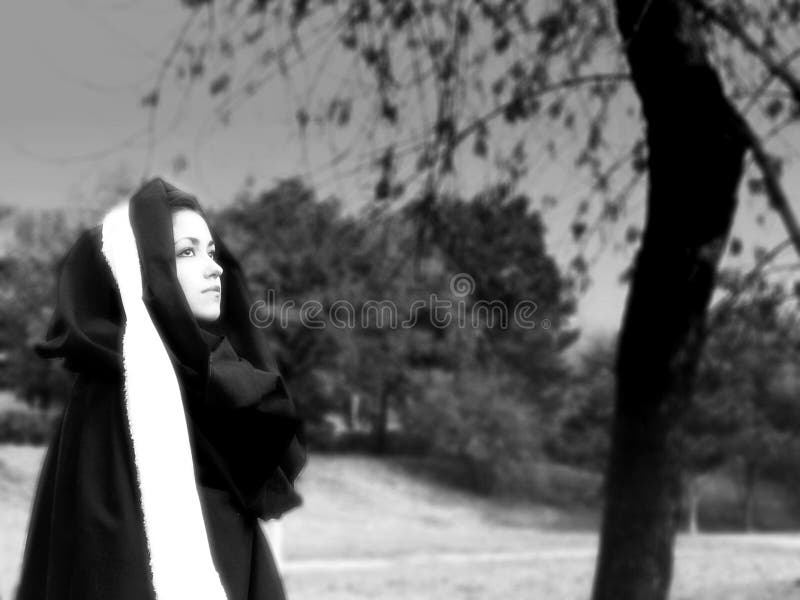 Grieving widow stock image. Image of death, suffer, scarf - 856563