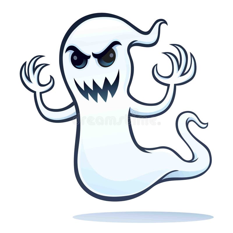 Griezelig Boos Spook stock illustratie. Illustration of boos - 75691055