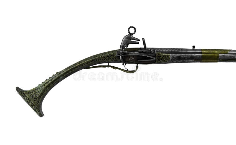 Alte Muskete stockbild. Bild von pistole, hand, feuer - 28734337