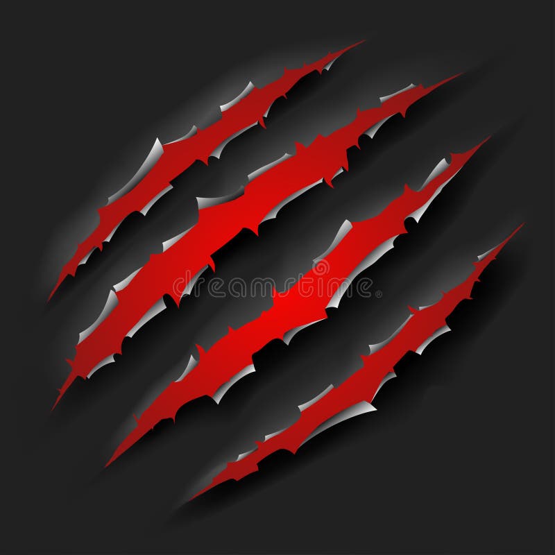 Griffe de monstre illustration de vecteur. Illustration du grunge ...