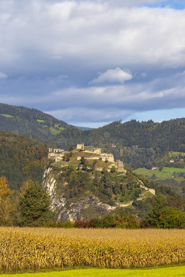 Griffen Ruins in Carinthia Region, Austria Stock Image - Image of stone ...