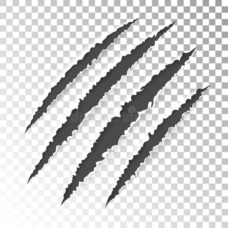 Griffes De Monstre Marque D'?raflure De Griffe ?raflure Animale Sur Le ...