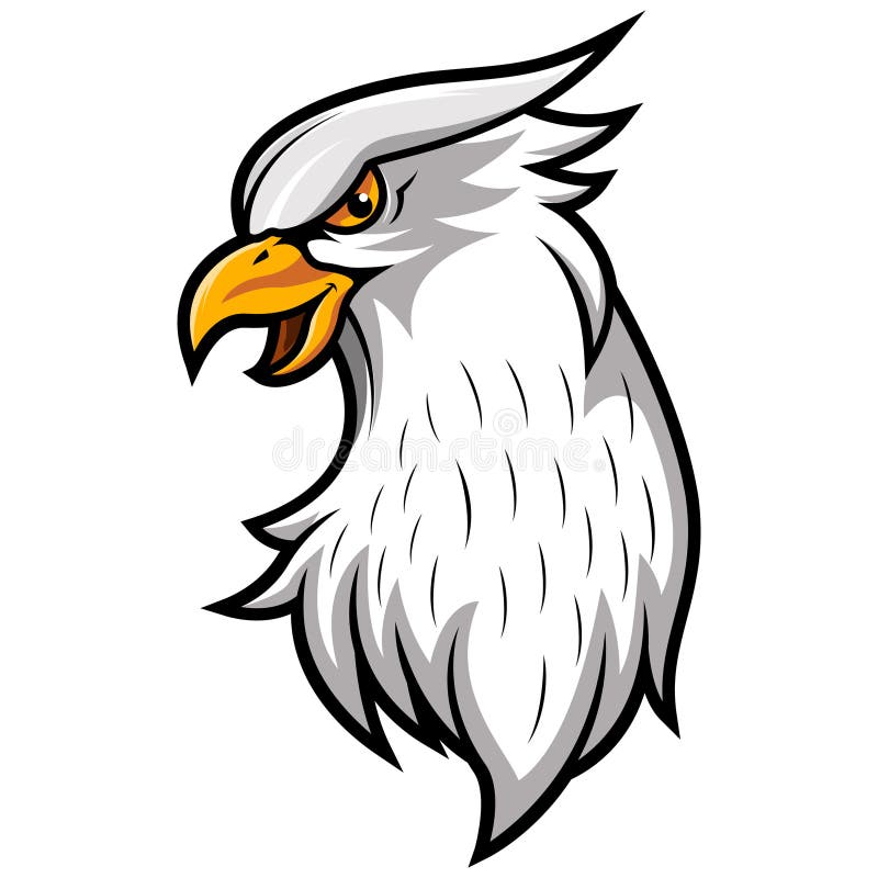 Griffin Head Mascot Logo Design Stock Vector - Illustration of gryphon ...