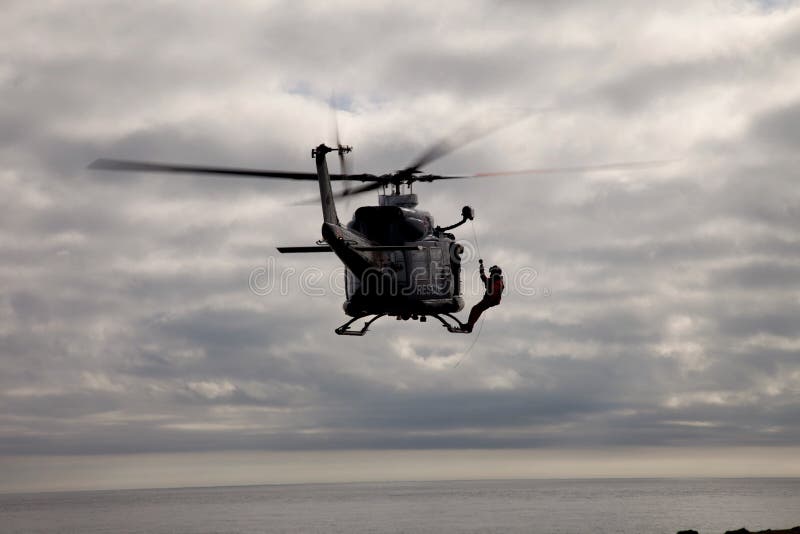 Griffin Helicopter stock image. Image of wales, coast - 19296577