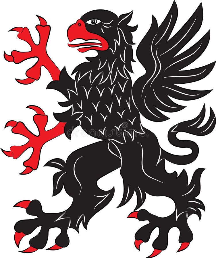 Griffin heraldry symbol stock vector. Illustration of emblem - 88594874