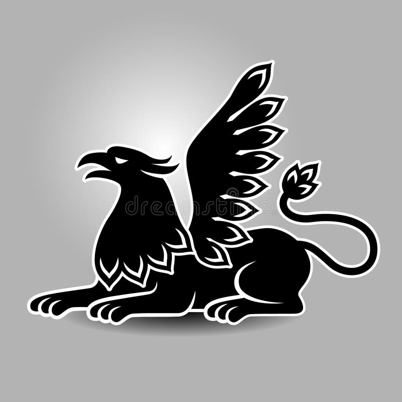 Griffin stock vector. Illustration of history, icon, royal - 51291419
