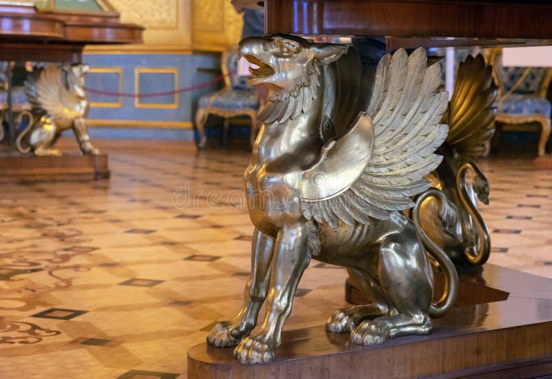 Griffin Mythical Winged Creature with the Body of a Lion and the Head ...