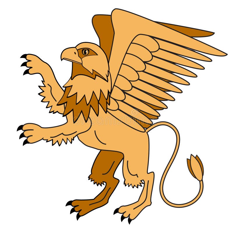 Griffin. Mythological Creatures. Tales and Heraldry. Isolated Character ...