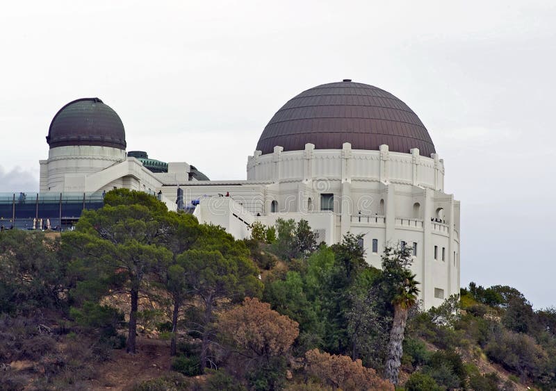 Griffith Observatory at Night Stock Photo - Image of planetarium ...