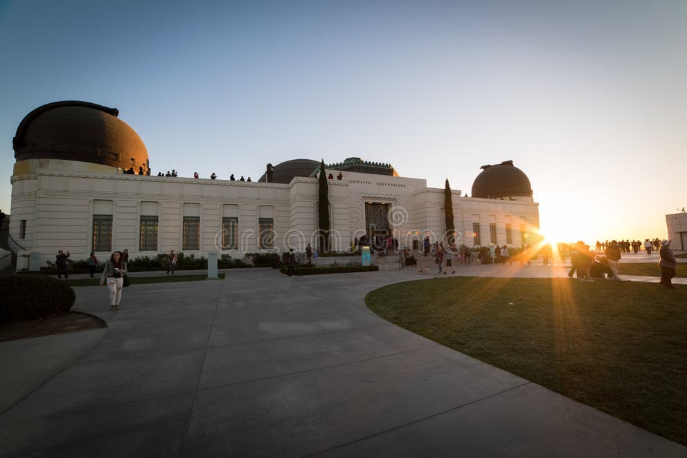 Griffith Observatory editorial photo. Image of warm, orange - 48342081