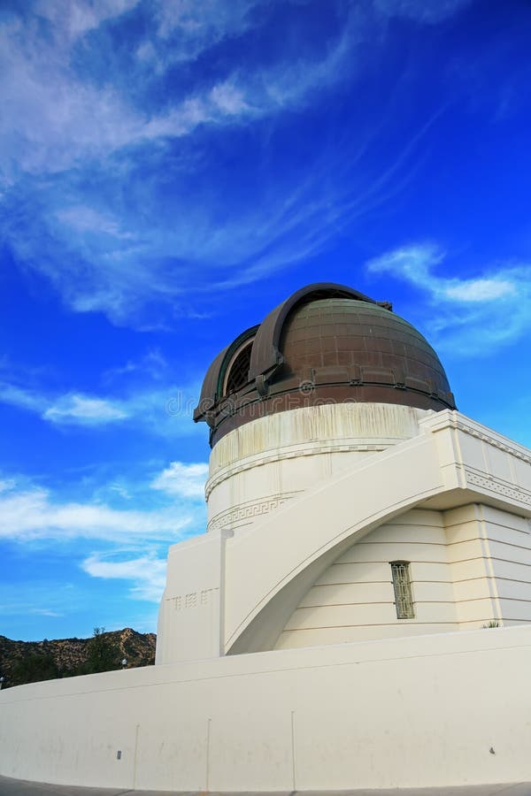 Griffith Observatory with Blue Sky Stock Photo - Image of museum ...