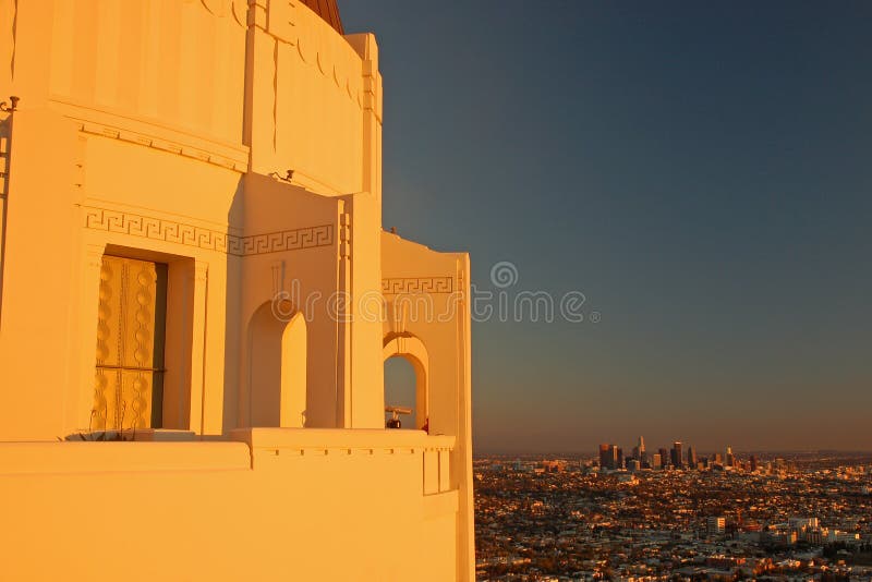 Griffith Observatory View of LA Editorial Stock Image - Image of ...