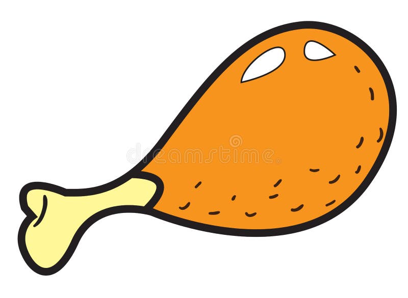 Griffonnage De Pilon De Poulet Illustration de Vecteur - Illustration ...