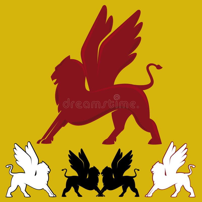 Logo Di Vettore Del Grifone Illustrazione Vettoriale - Illustrazione di ...