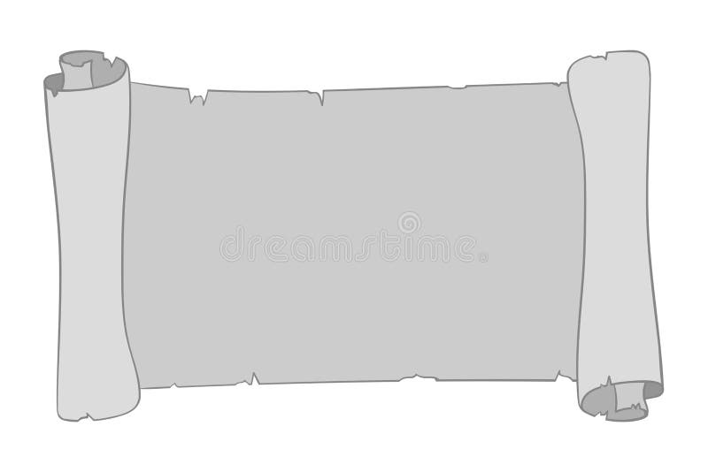 Perkamentrol Overzichtstekening Vector Illustratie - Illustration of ...