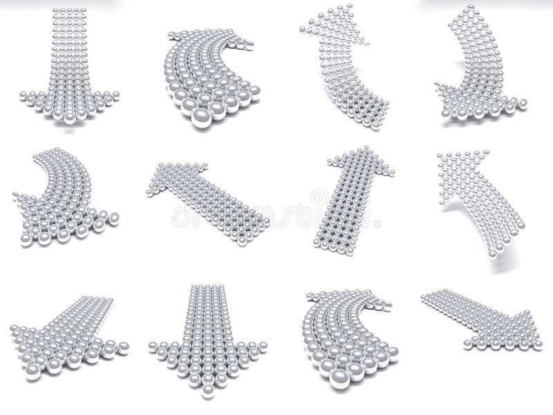 3d pijlen - vector vector illustratie. Illustration of reflex - 6123031