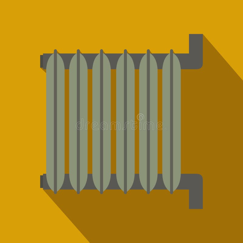 Radiator Pictogram Met Platte Stijl Van Hulpprogramma's Symbool Voor ...