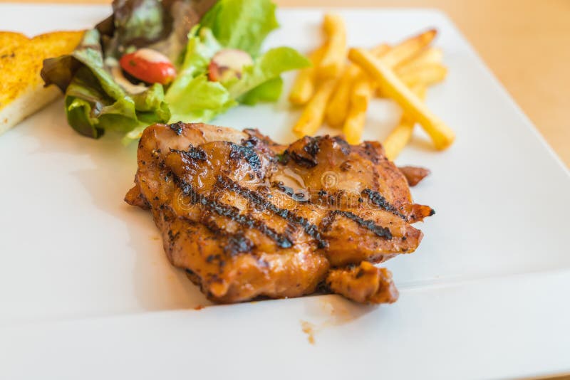 Grill chicken steak stock photo. Image of grill, barbecue - 87364736