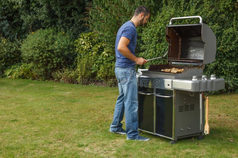 Grill for Cooking Out in a City Park Stock Photo - Image of east ...