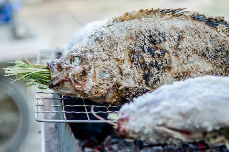 Grill fish stock image. Image of grill, restaurant, cook - 43534053