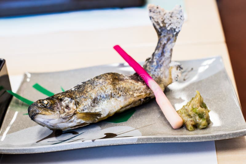 Bento grill fish. stock image. Image of design, sashimi - 108953329