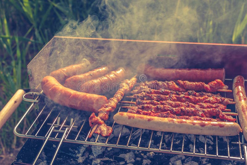 Grill stock image. Image of food, grill, beef, garden - 56079663