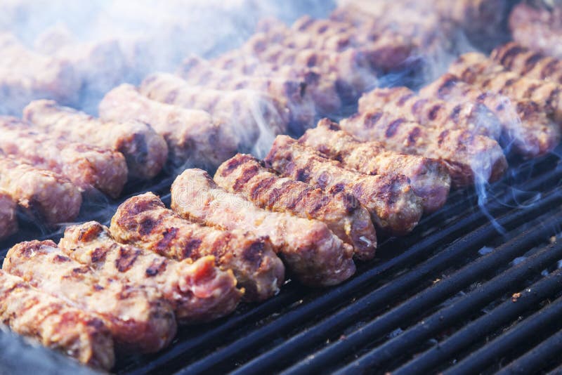 Grill hot and appetizing stock image. Image of barbecue - 34208315