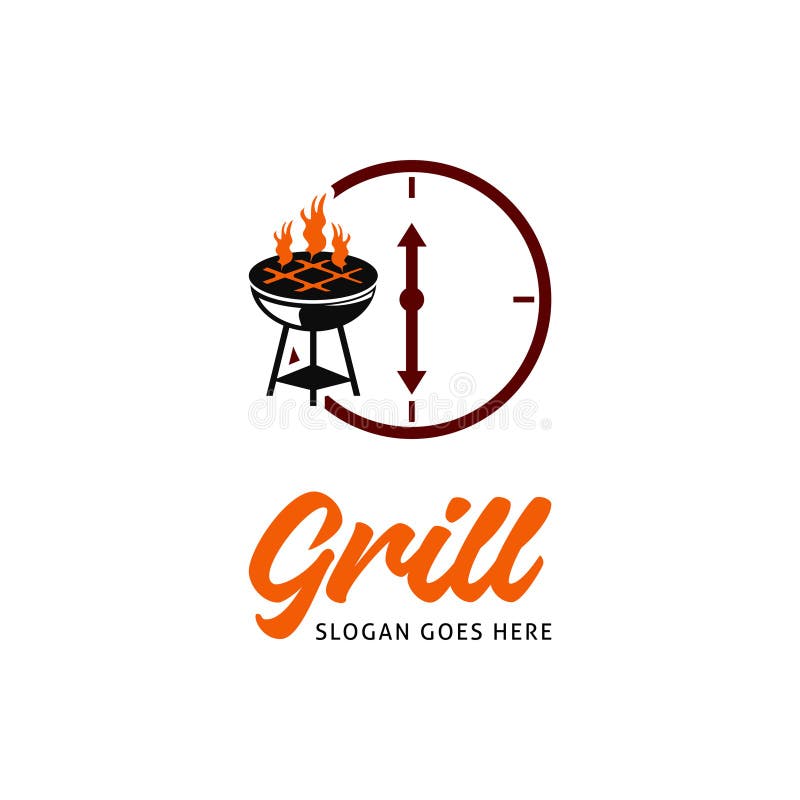 Grill Icon Logo Design Template Stock Vector - Illustration of icon ...