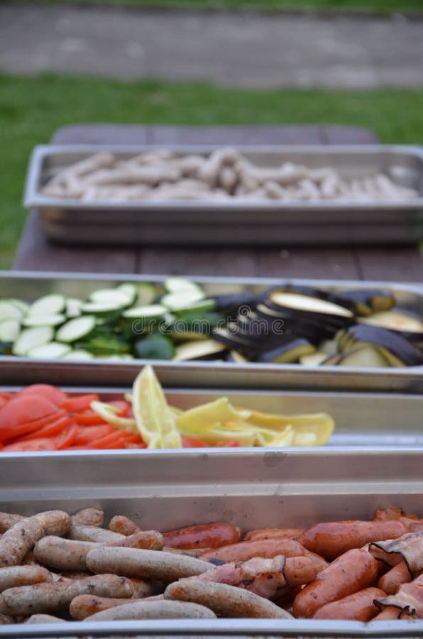 Grill ingredients stock photo. Image of party, table - 54641026
