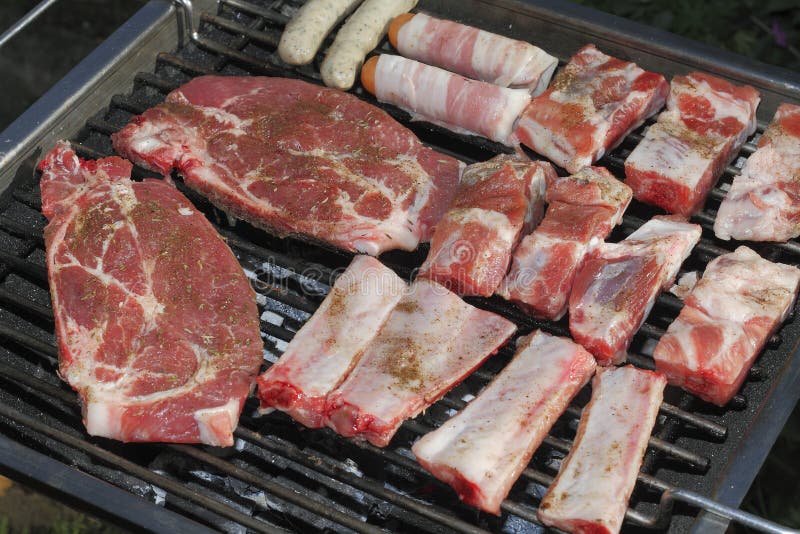 Grill meat stock image. Image of gourmet, meat, grilling - 32290925