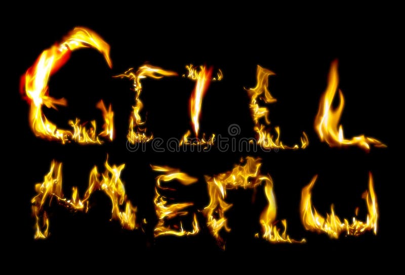 Fire and Ice Text,capital Letter, a To D Alphabet Stock Illustration ...