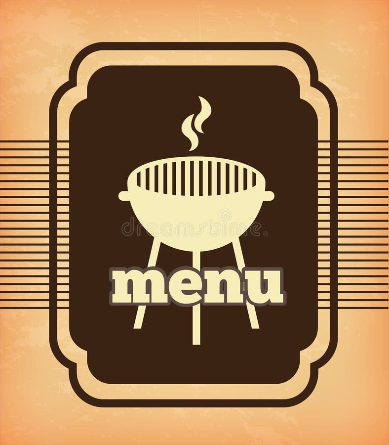 Bbq and grill menu design stock vector. Illustration of template - 77604624