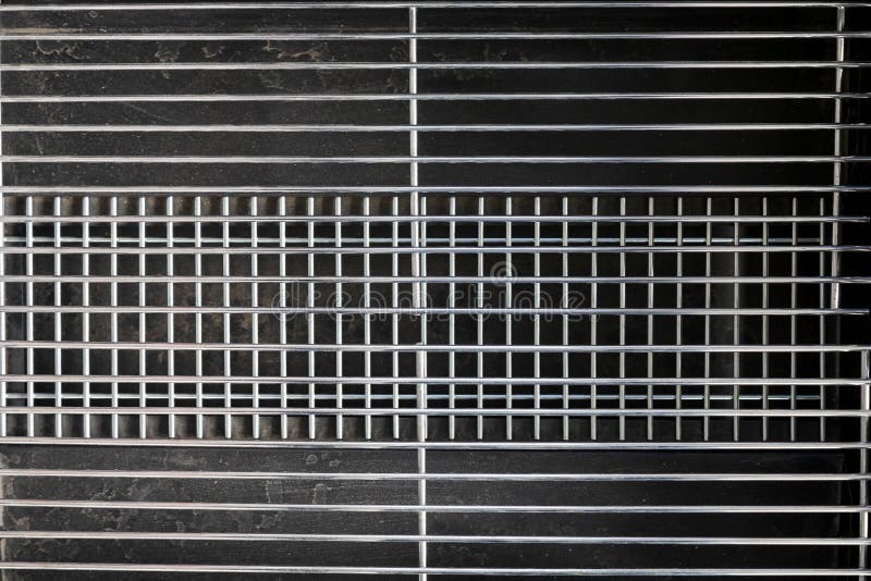 The Grill of the New Barbecue. View from Above Stock Image - Image of ...