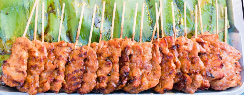 Grill pork babeque stock photo. Image of babeque, meat - 76205052